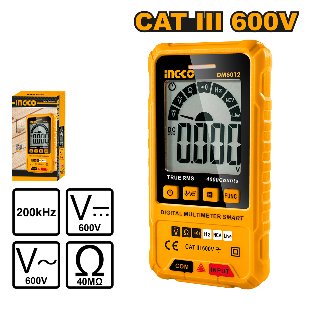 DIGITAL MULTIMETER INGCO (DM6012) | ToolsMart1